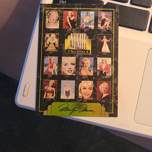 Other | Checklist 4 Marilyn Monroe Card | Poshmark